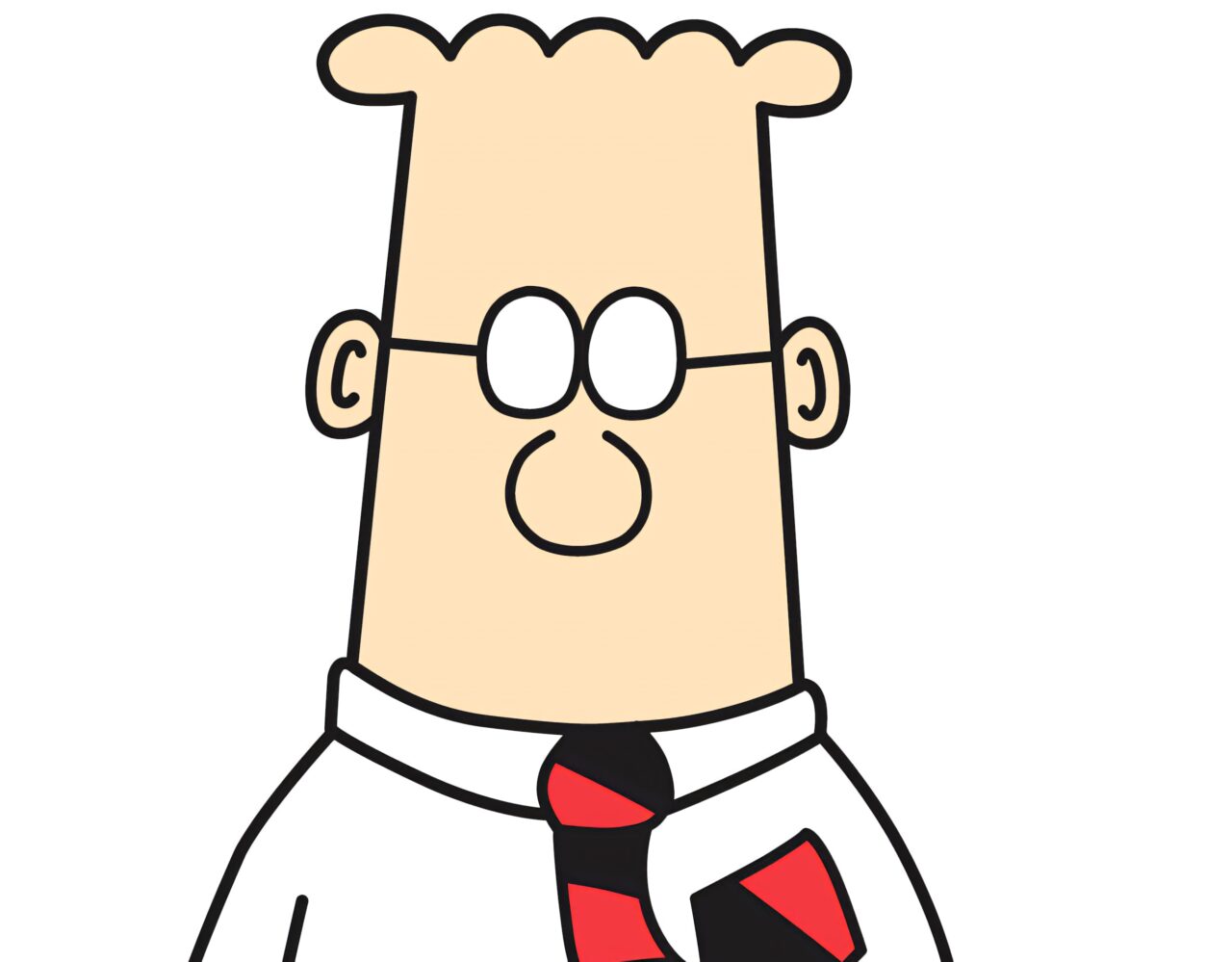 Minimalist Dilbert Office Comic Portrait Wallpaper | Background FREE ...
