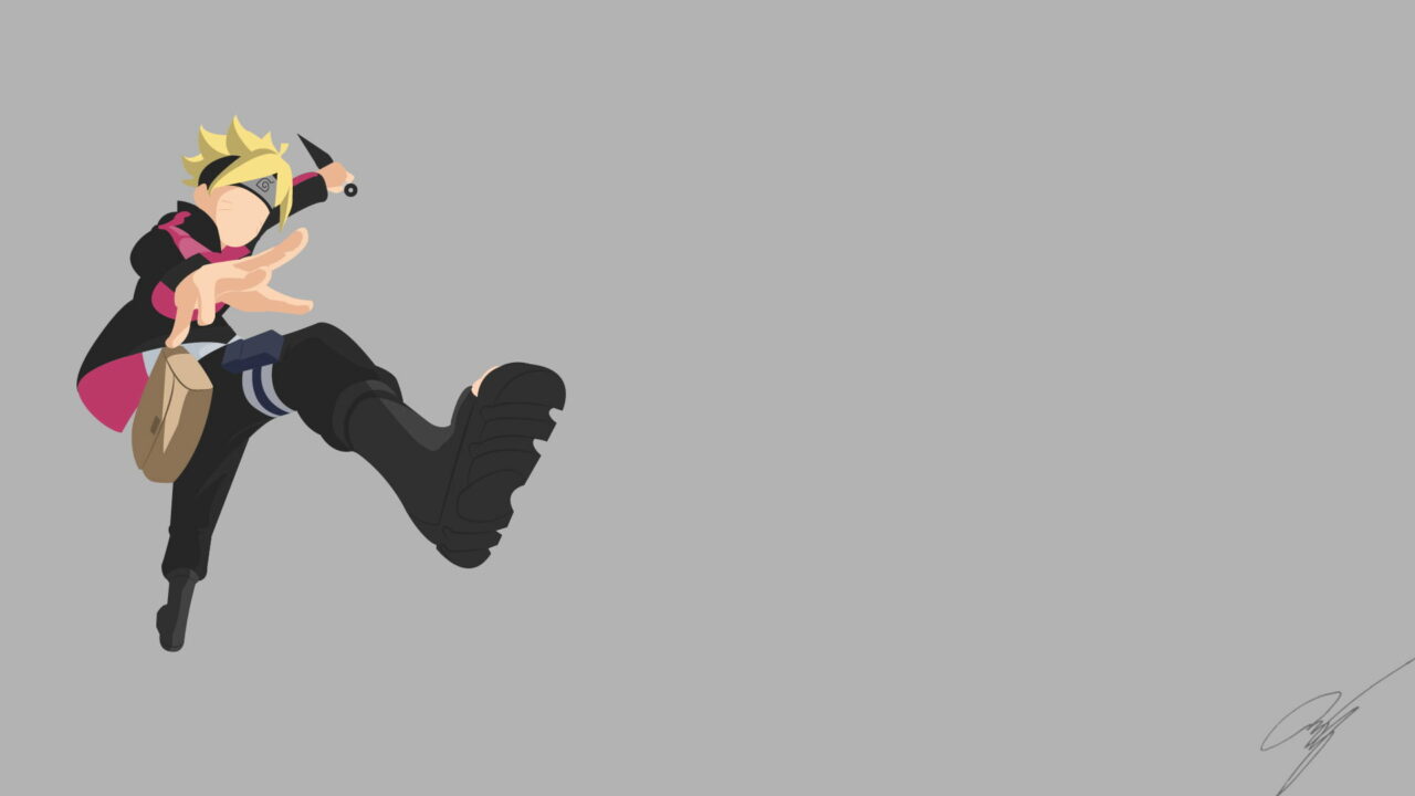 Dynamic Boruto Uzumaki Minimalist Wallpaper | Background FREE Download ...