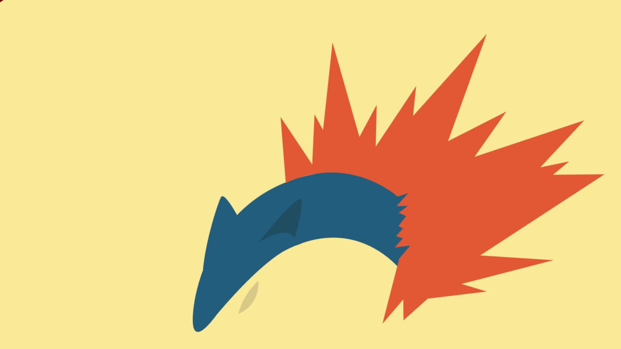 Minimalist Pokémon Design with Smooth Yellow Wallpaper | Background ...