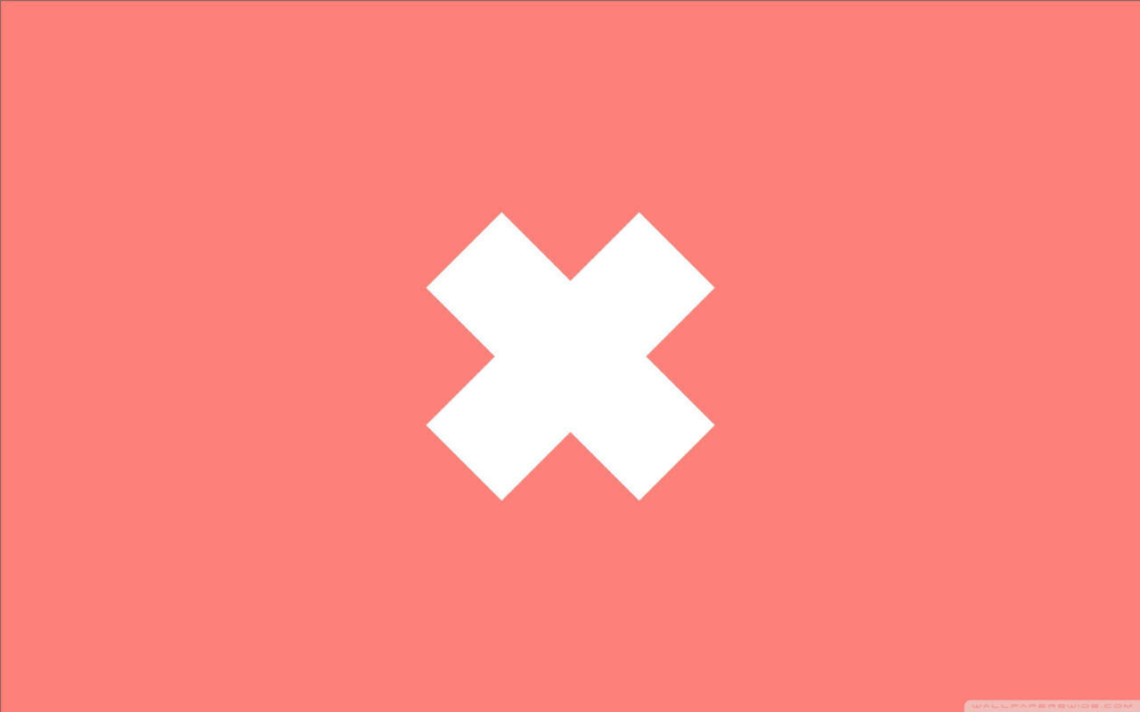 Minimalist Coral X Design Wallpaper | Background FREE Download ...