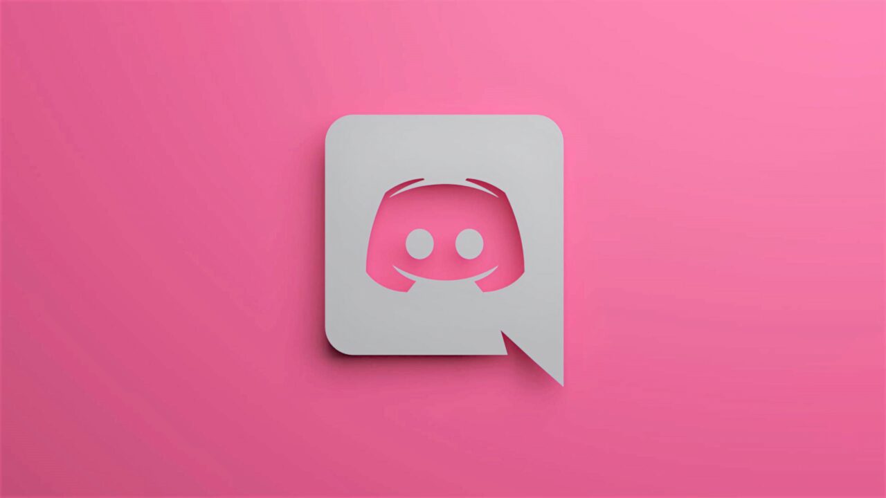 Minimalist White Discord Logo on Pink Background Wallpaper | FREE ...