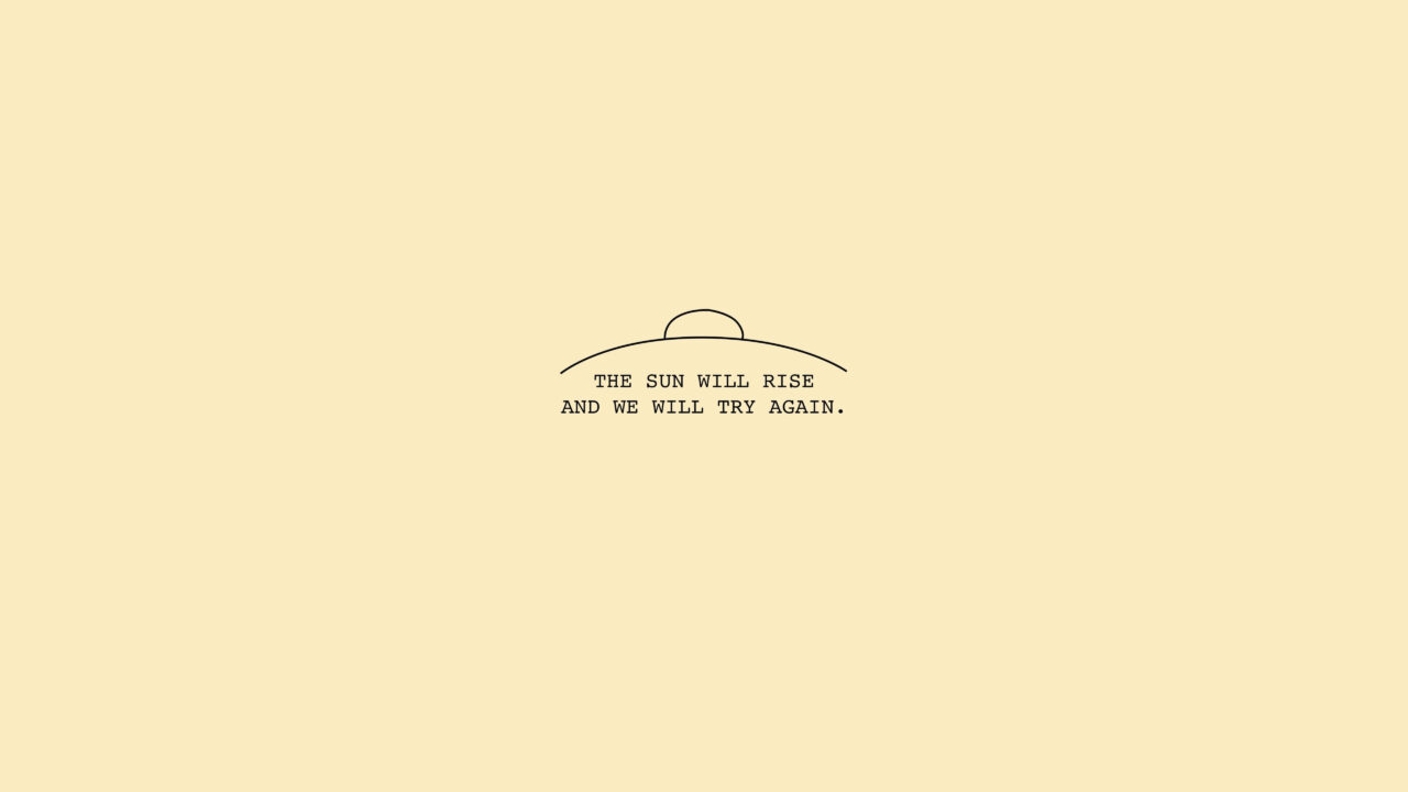 Yellow Sunrise Motivation Wallpaper | Background FREE Download ...