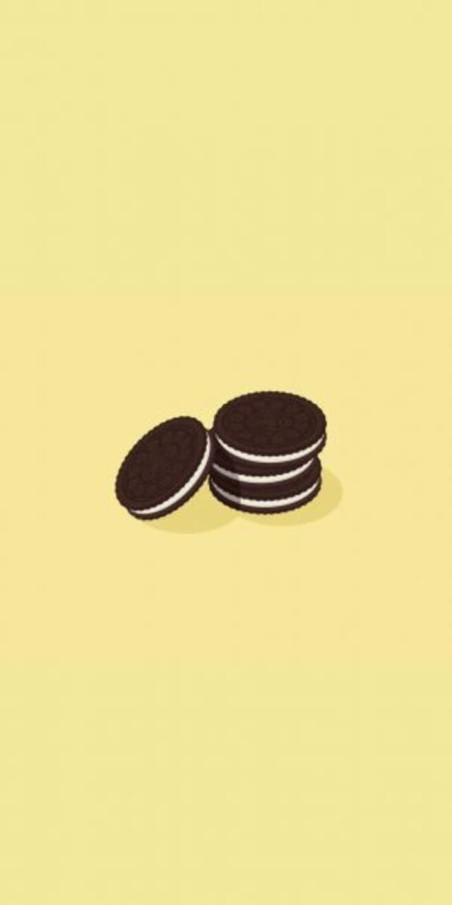 Oreo Delight on Bright Yellow Wallpaper | Background FREE Download ...
