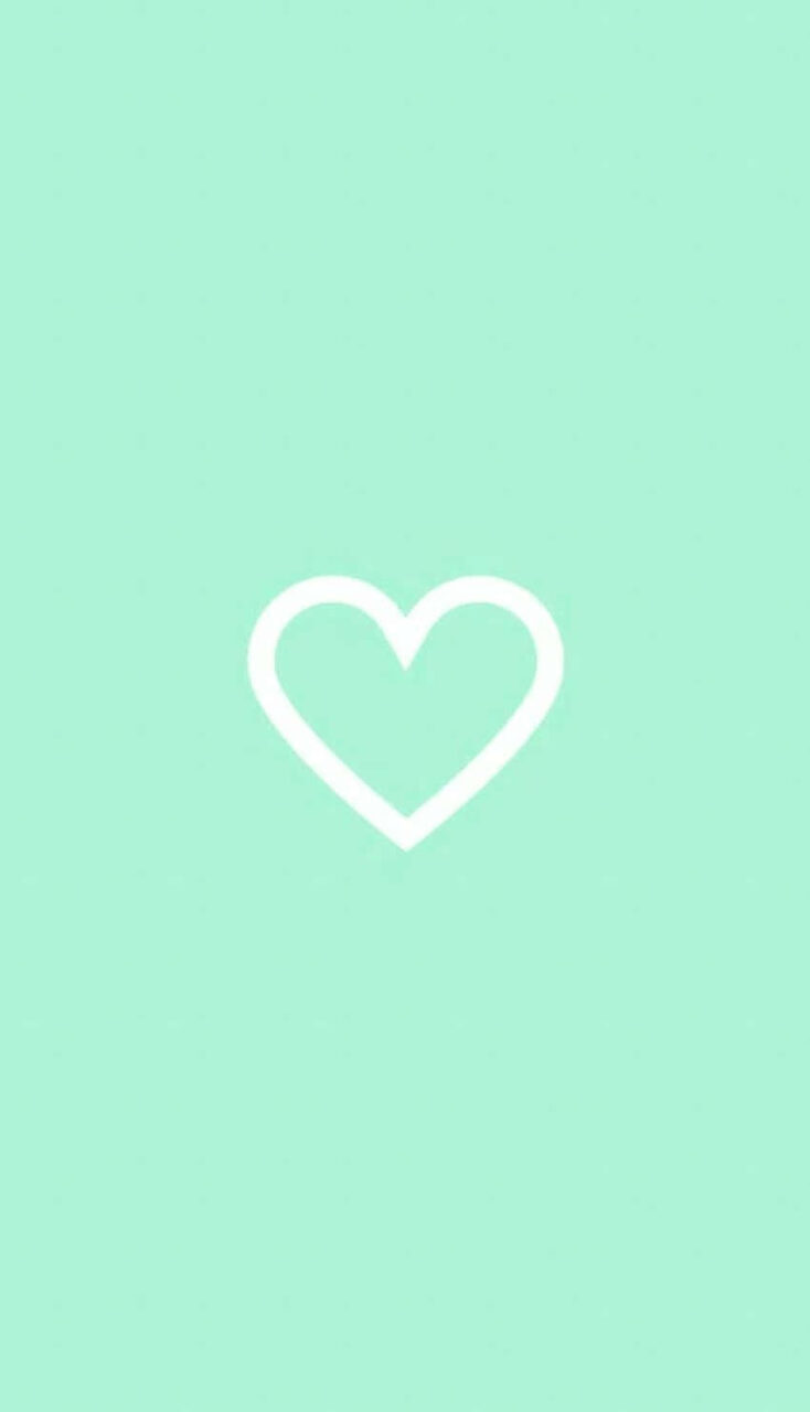 Serene Mint Heart Wallpaper | Background FREE Download - Vulplex.com