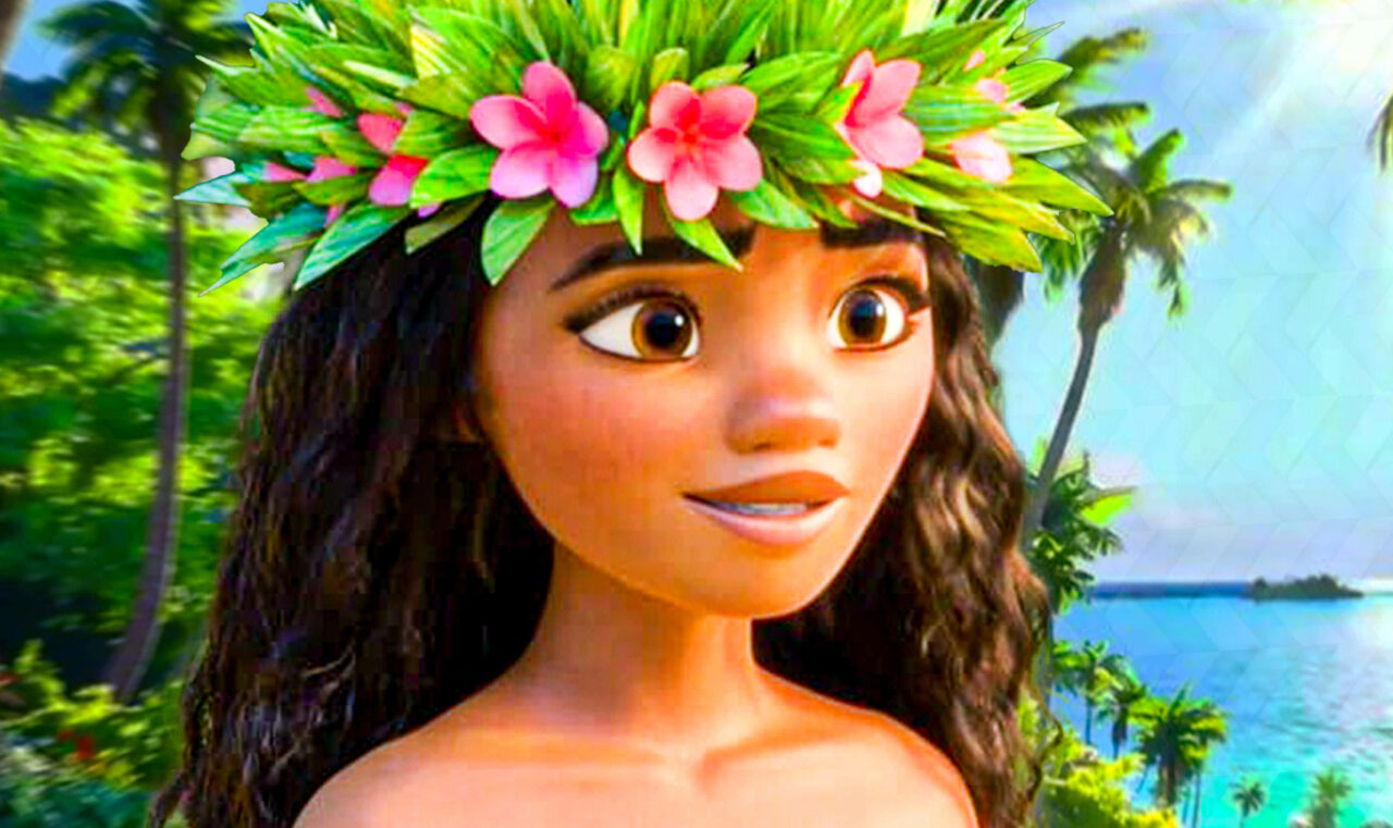 Tropical Adventure with Moana Floral Crown Wallpaper | Background FREE ...