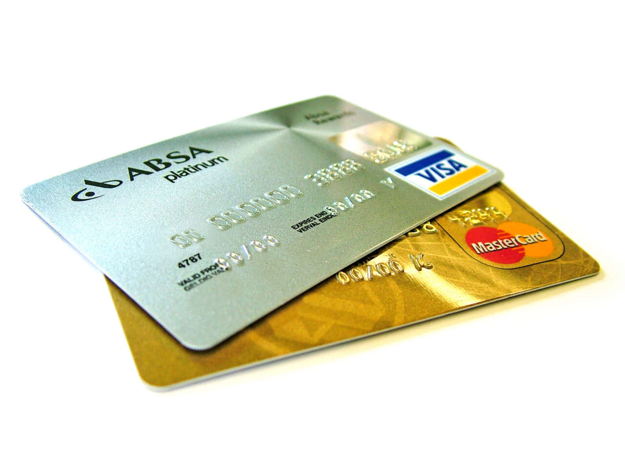 Silver and Gold Credit Cards Visa Mastercard Wallpaper | Background ...