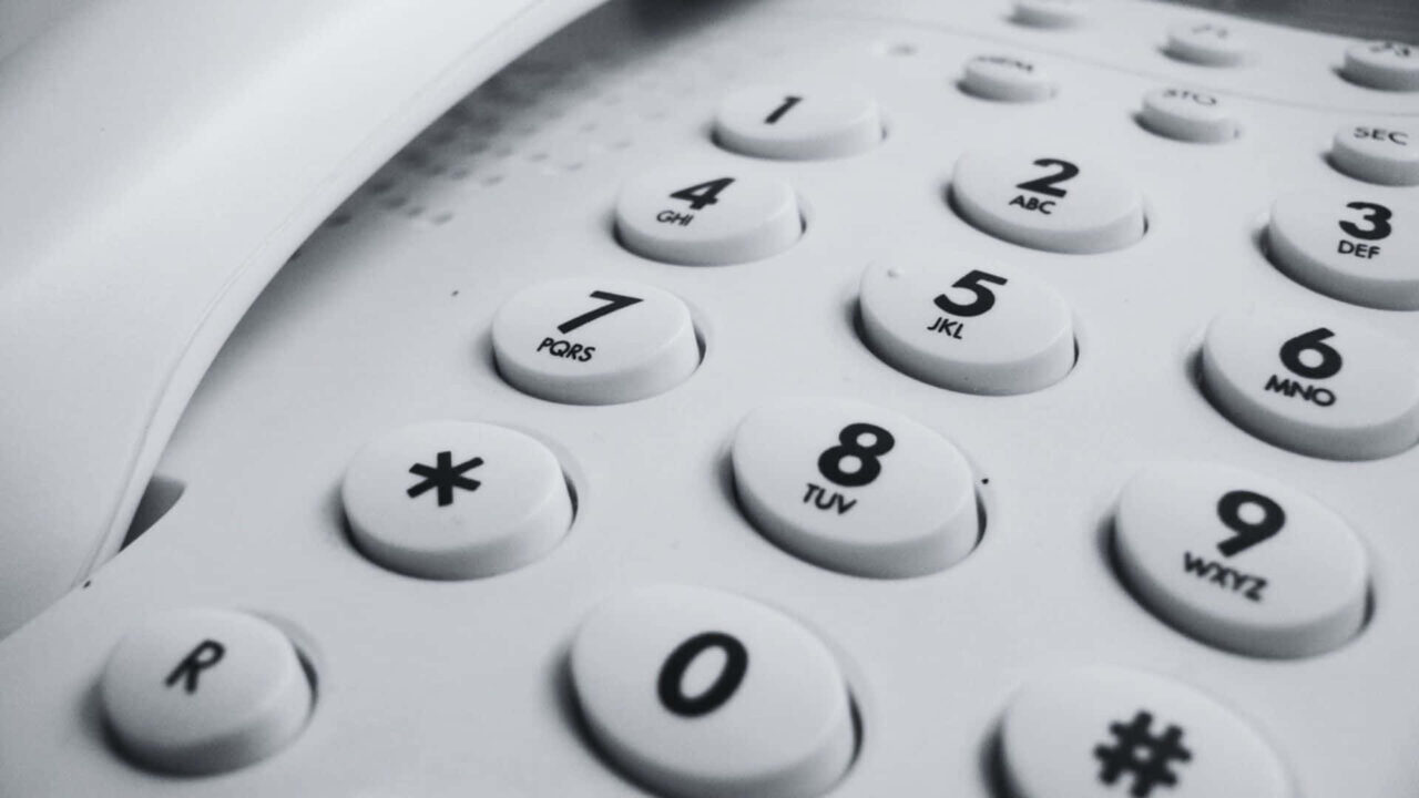 Modern Minimalist Telephone Dial Pad Wallpaper | Background FREE ...