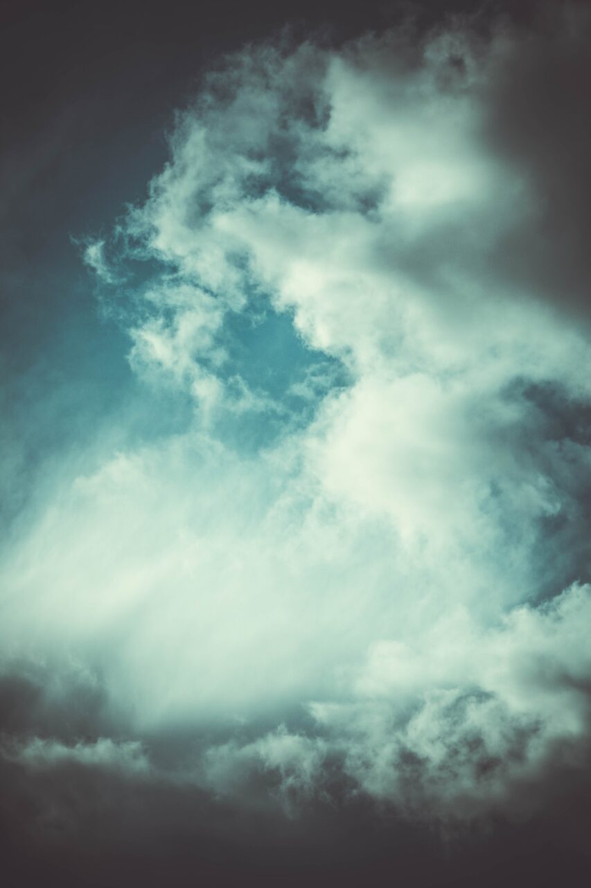 Moody Overcast Sky with Textured Clouds Wallpaper | Background FREE ...
