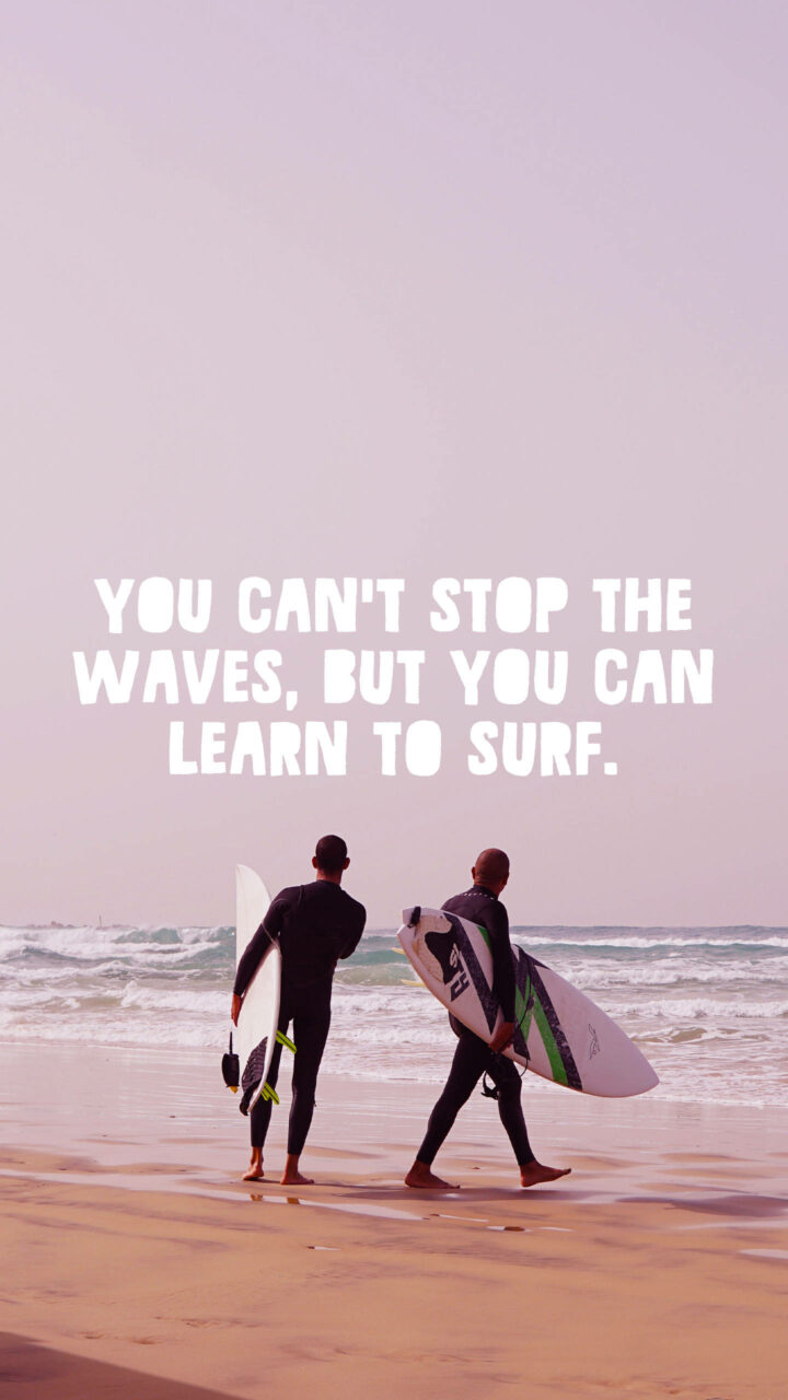 Learn to Surf Motivational Beach Wallpaper | Background FREE Download ...