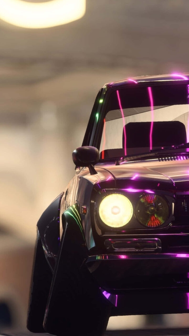 Purple Nissan Skyline 2000GT R Neon Lights Need For Speed Wallpaper ...