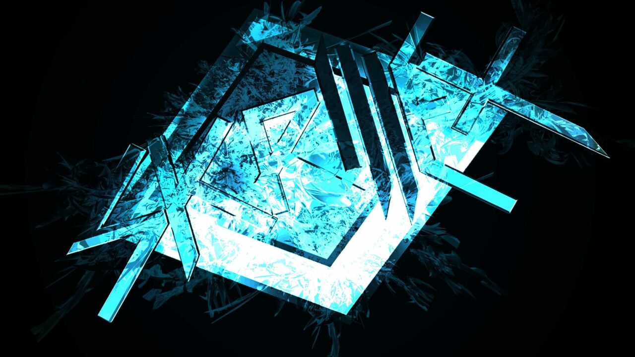 Neon Blue Geometry Abstract Wallpaper | Background FREE Download ...