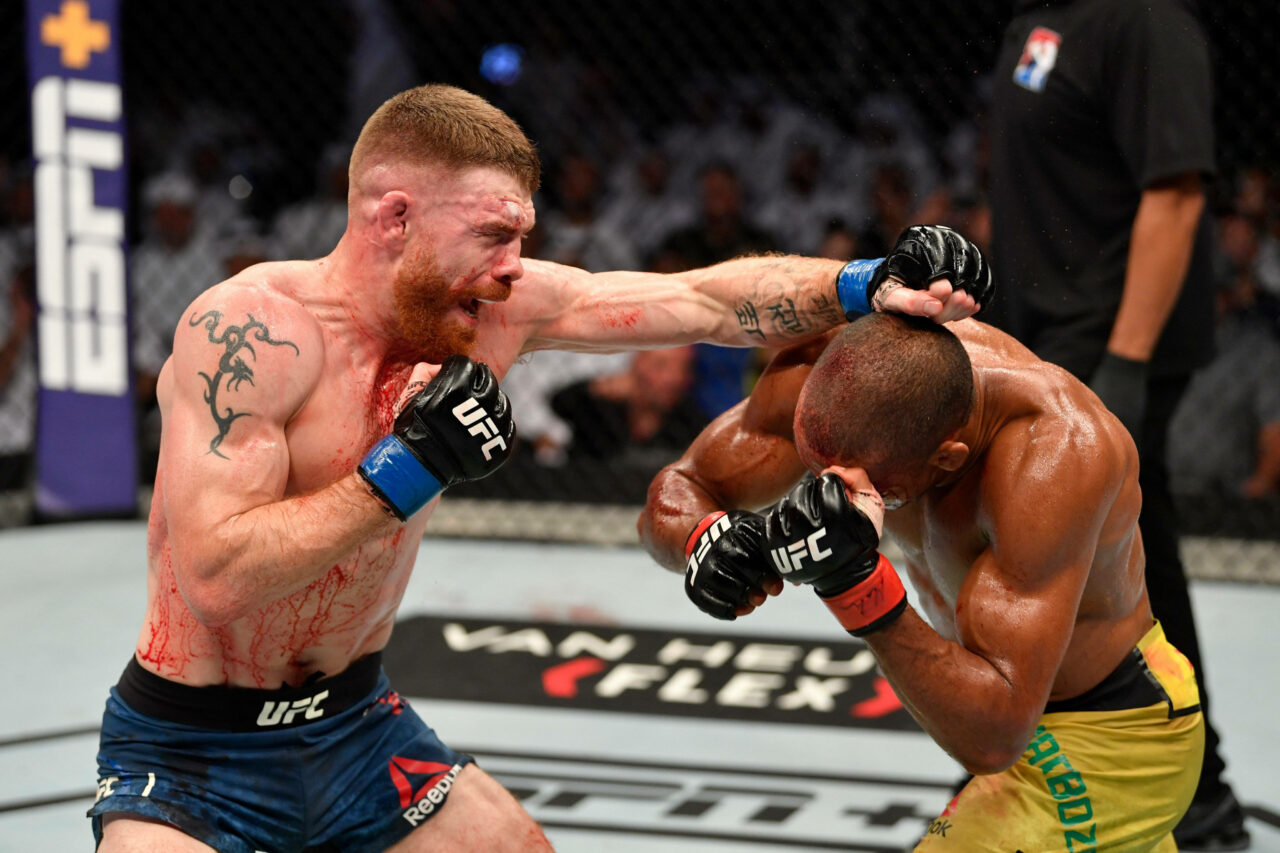Paul Felder vs Edson Barboza Intense UFC Fight Wallpaper | Background ...