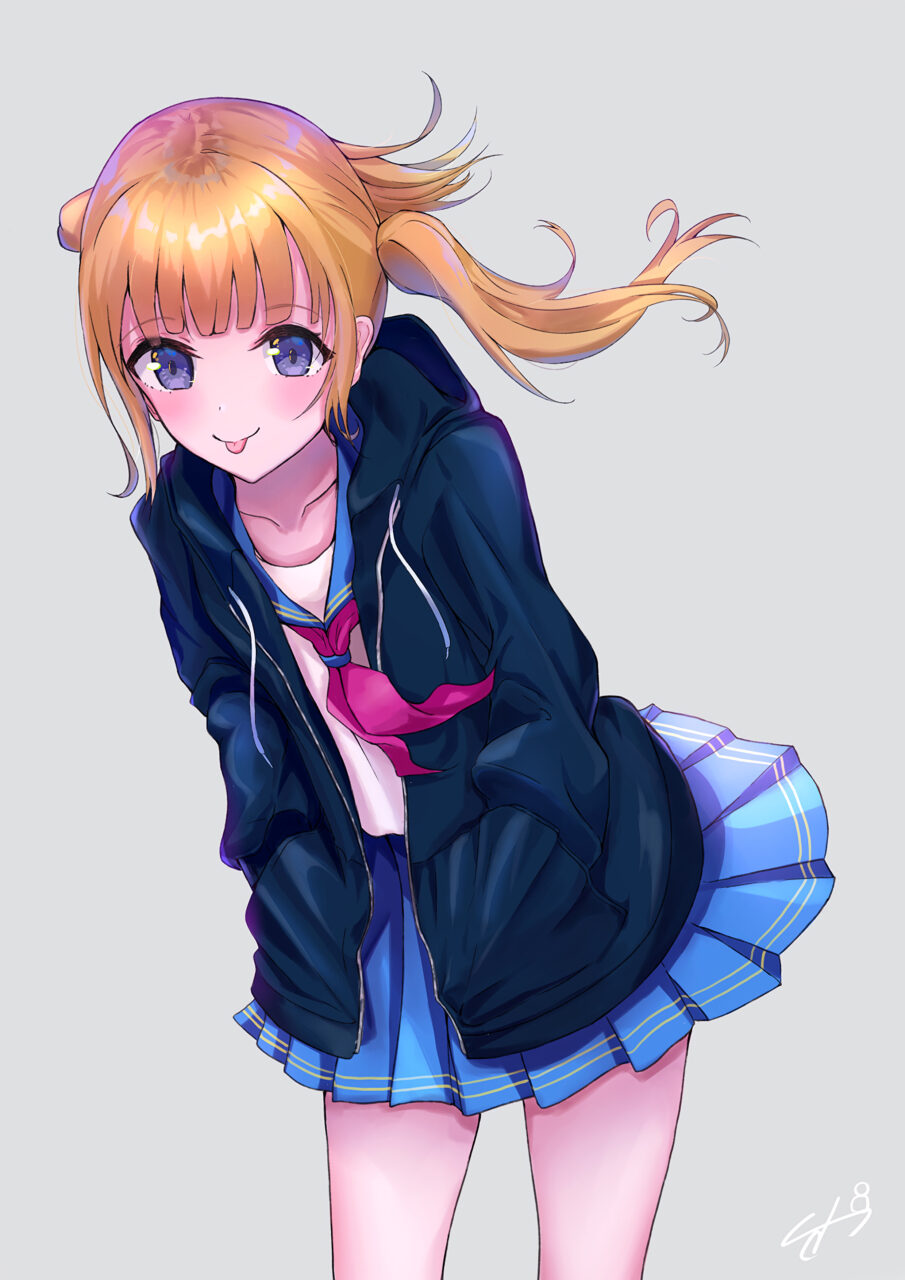 Playful Anime Girl Joyful Spirit Wallpaper | Background FREE Download ...