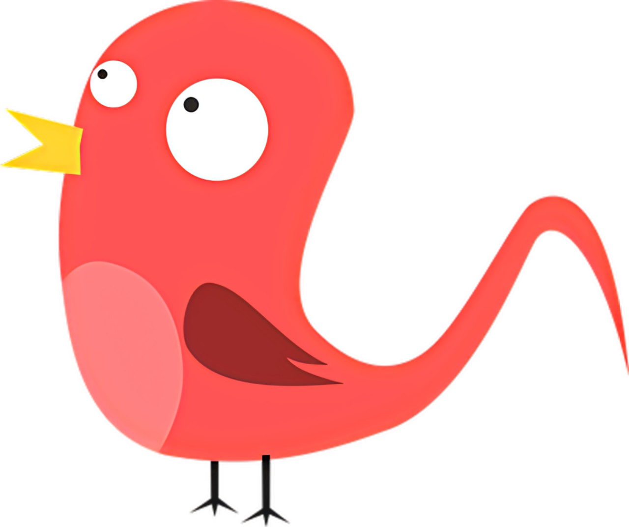Charming Red Bird Vector Wallpaper | Background FREE Download - Vulplex.com