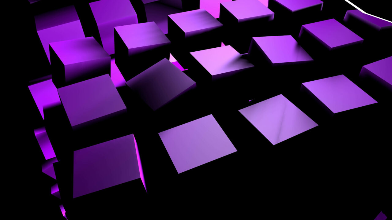 Mesmerizing Purple Cube Pattern Wallpaper | Background FREE Download ...