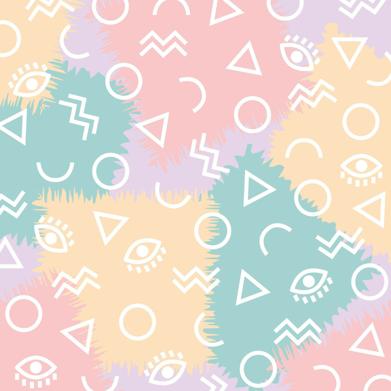 Pastel Patchwork on Purple Wallpaper | Background FREE Download ...