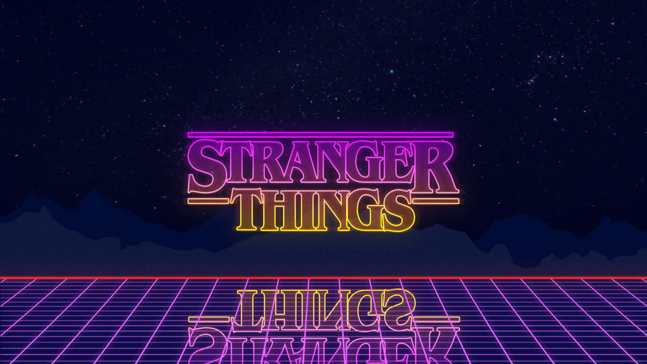 Enigmatic Stranger Things Logo Vaporwave Wallpaper | Background FREE ...
