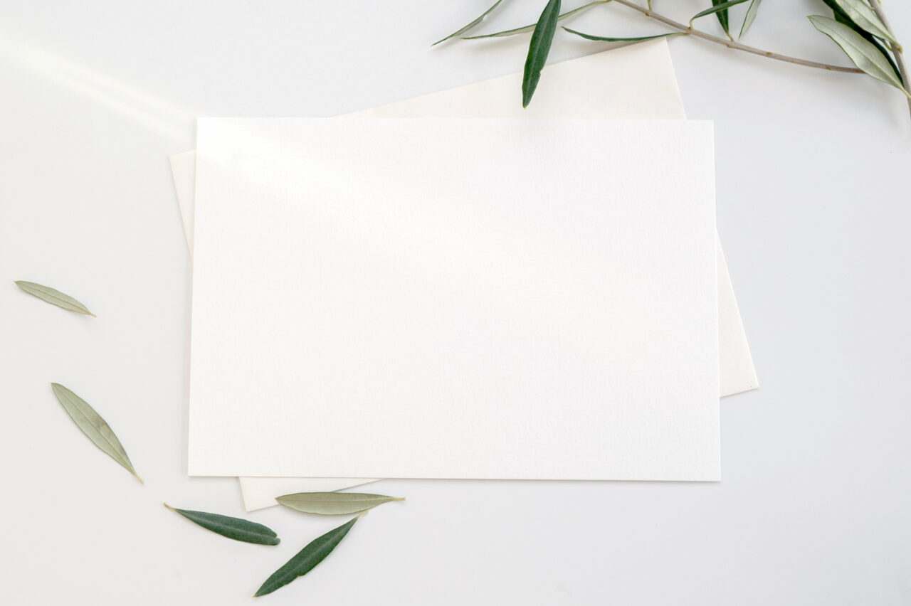 Greenery on White Printer Paper Wallpaper | Background FREE Download ...
