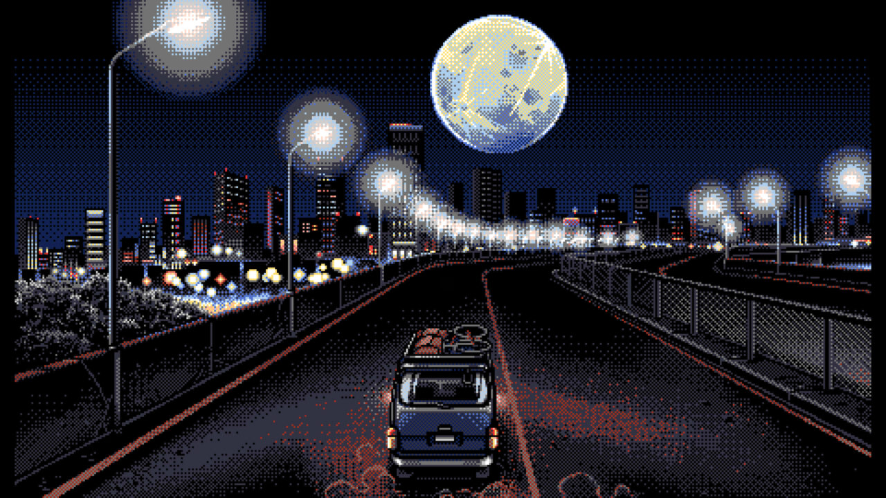 Retro Cityscape Night Wallpaper | Background FREE Download - Vulplex.com