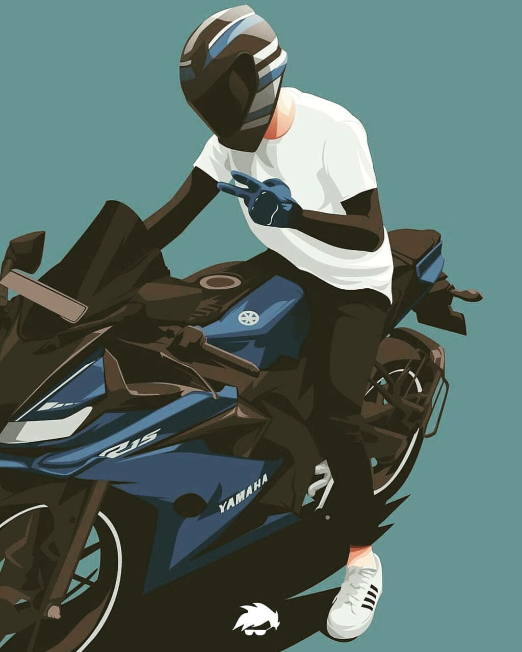 Sleek Yamaha R15 V3 Motorcycle - Wallpaper | Background FREE Download ...