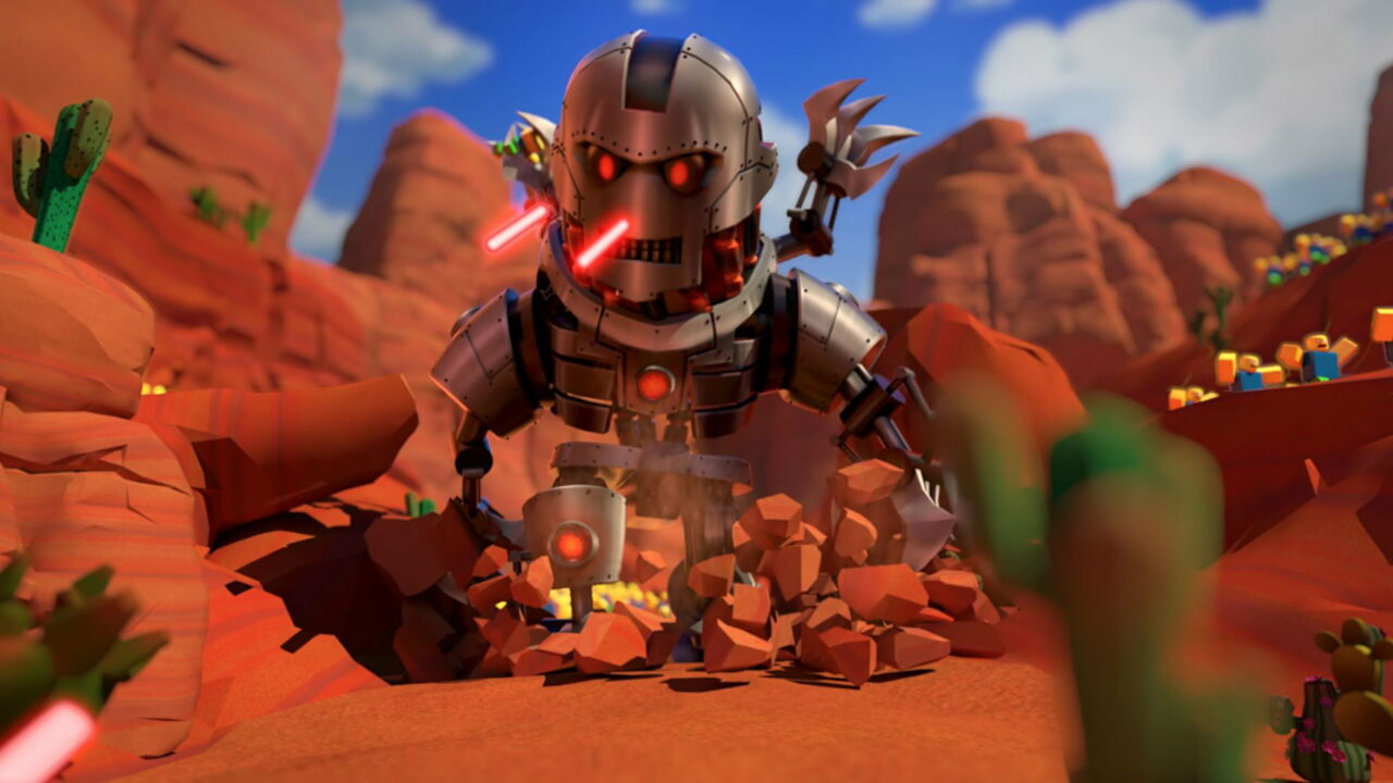Roblox Adventure in Stunning Mountain Landscape Wallpaper | Background ...