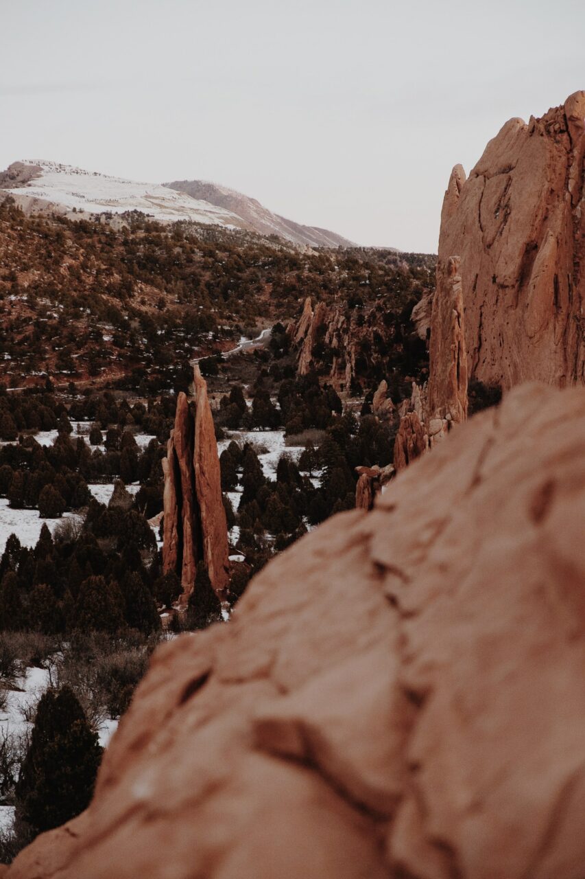 Rugged Mountain Landscape with Snowy Peaks Wallpaper | Background FREE ...