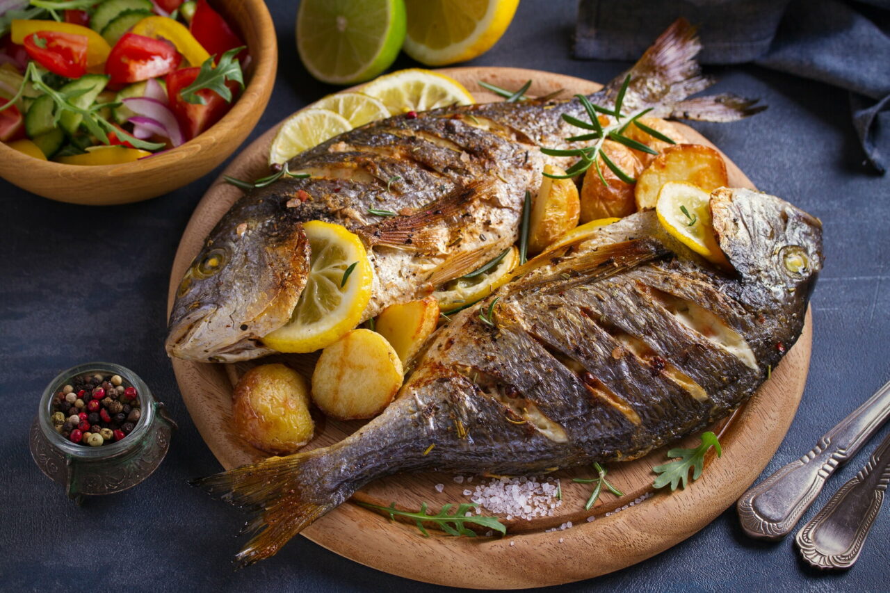 Succulent Fish Fillet and Lemon Potato QHD Wallpaper | Background FREE ...