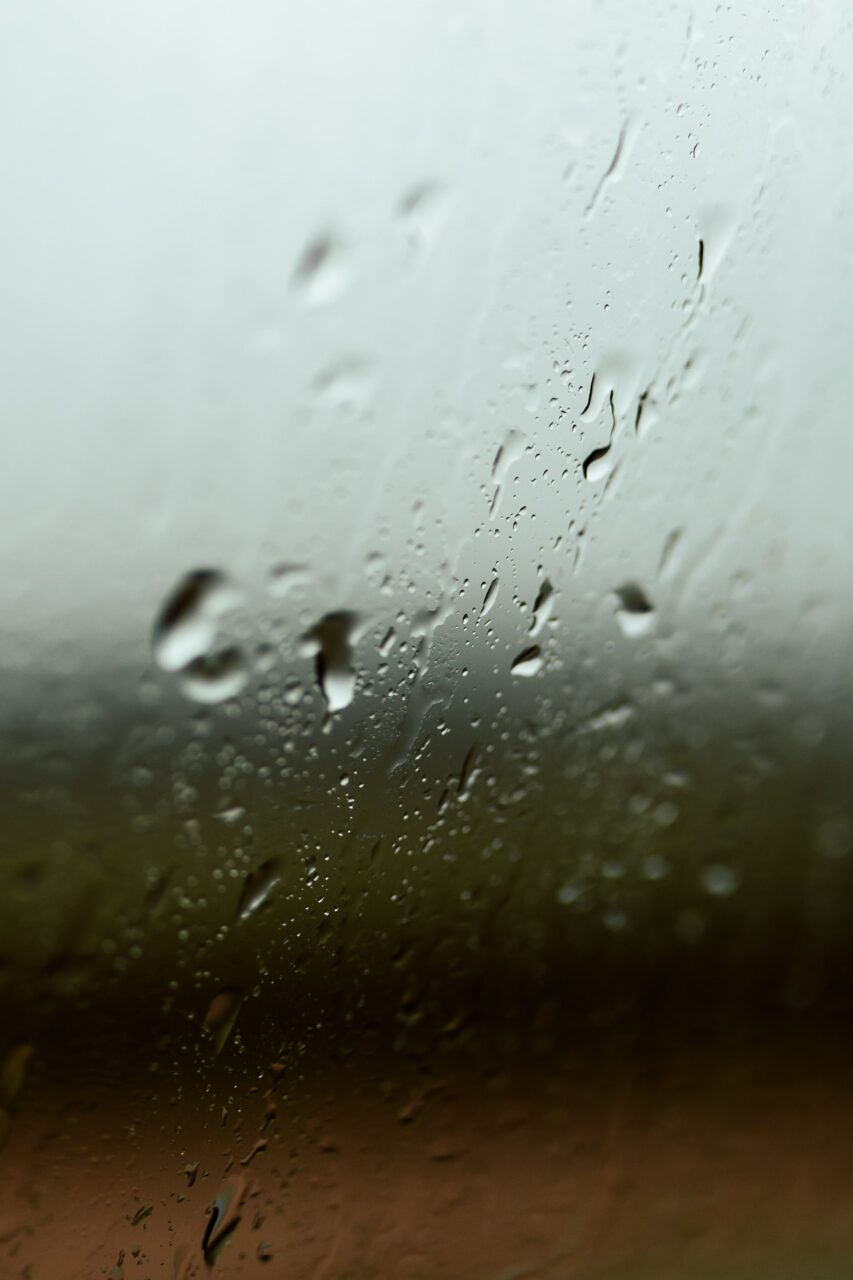 Droplets of Serenity on Glass Wallpaper | Background FREE Download ...