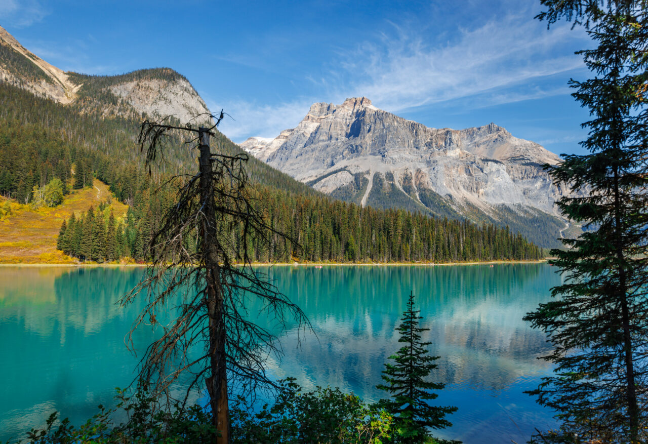 Serene Turquoise Lake and Mountains Nature Wallpaper | Background FREE ...