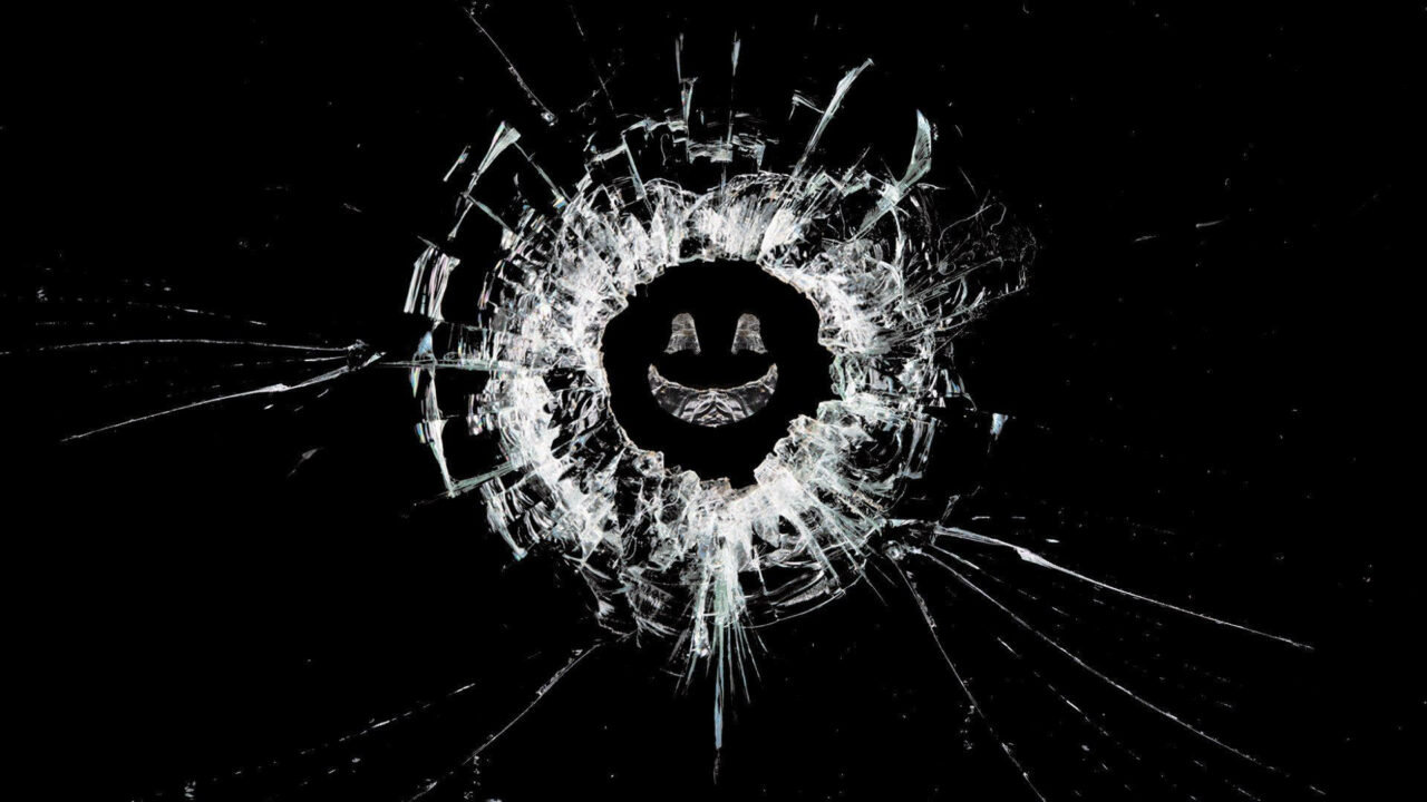 Shattered Glass Smile in Dark Reflection Wallpaper | Background FREE ...