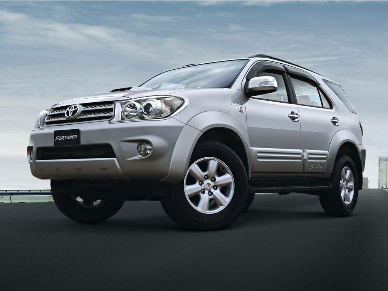 2012 Silver Toyota Fortuner SUV Modern Design Wallpaper | Background ...
