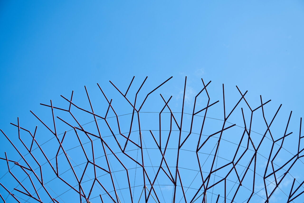 Sky Blue Fence Abstract Wallpaper | Background FREE Download - Vulplex.com