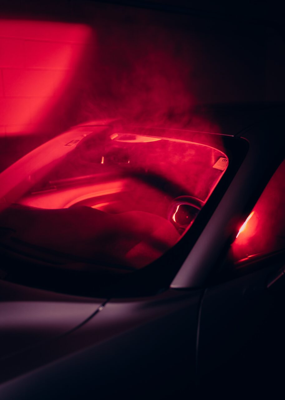 Dramatic Red Car in Smoke Wallpaper | Background FREE Download ...