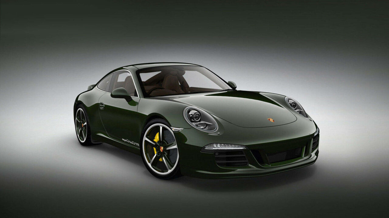 Elegant Dark Green Porsche 911 Wallpaper | Background FREE Download ...