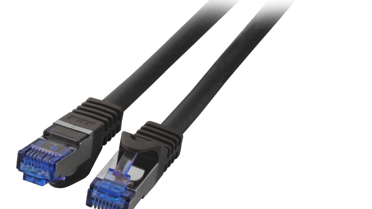 Black Ethernet Cables with Blue Connectors White Background Wallpaper ...