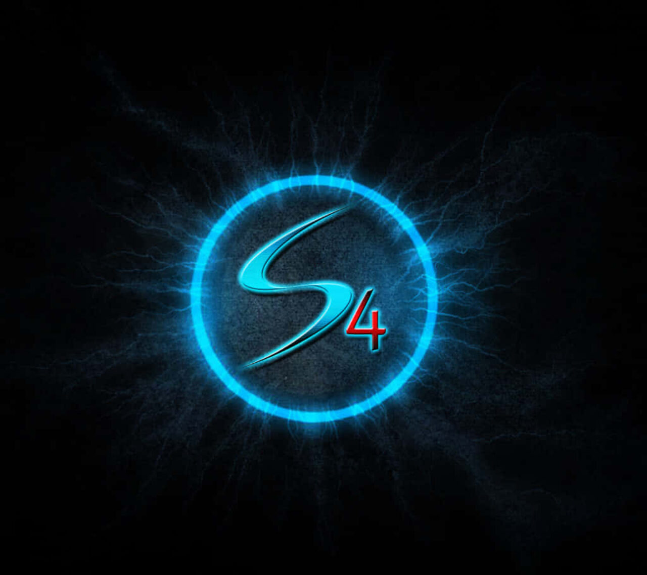 Futuristic S4 Logo with Electric Aura Wallpaper | Background FREE ...