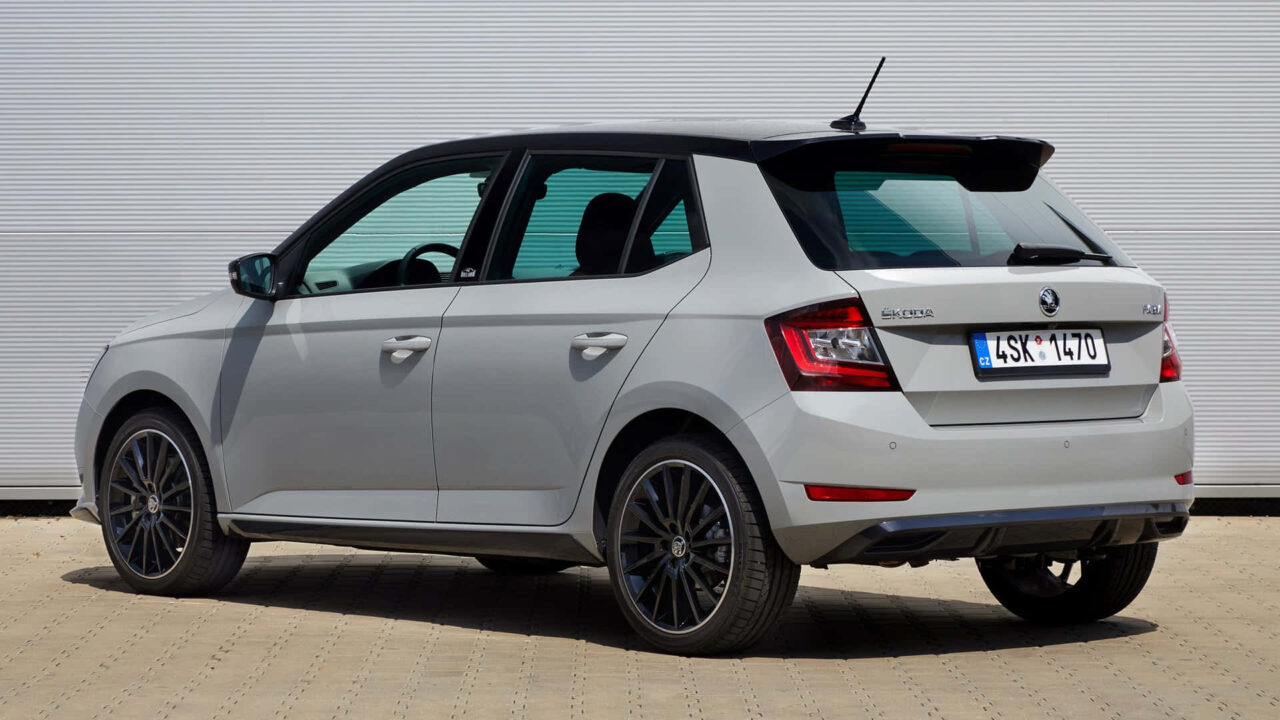Elegant Skoda Fabia in Matte Finish Wallpaper | Background FREE ...
