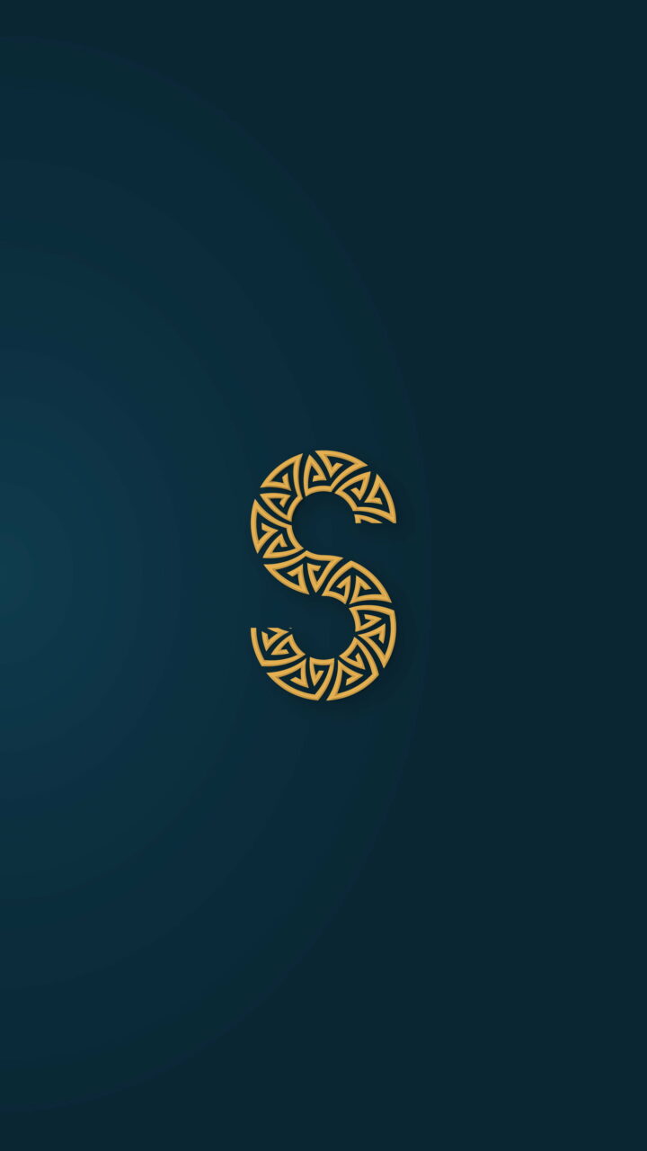 Sleek Letter S Logo on iPhone - Wallpaper | Background FREE Download ...