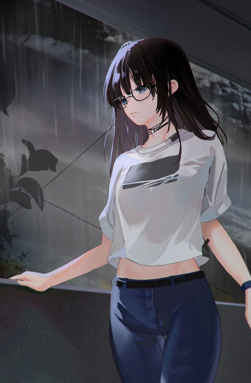 Sad Anime Girl by Window Wallpaper | Background FREE Download - Vulplex.com
