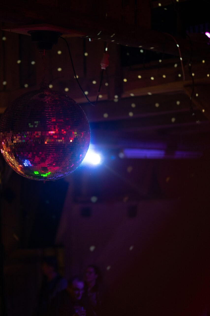 Vibrant Reflections Dance in a Retro Disco Wallpaper | Background FREE ...