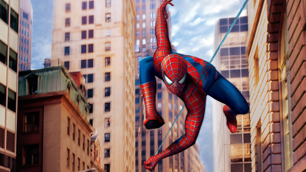 Spider-Man in Vibrant Cityscape Wallpaper | Background FREE Download ...
