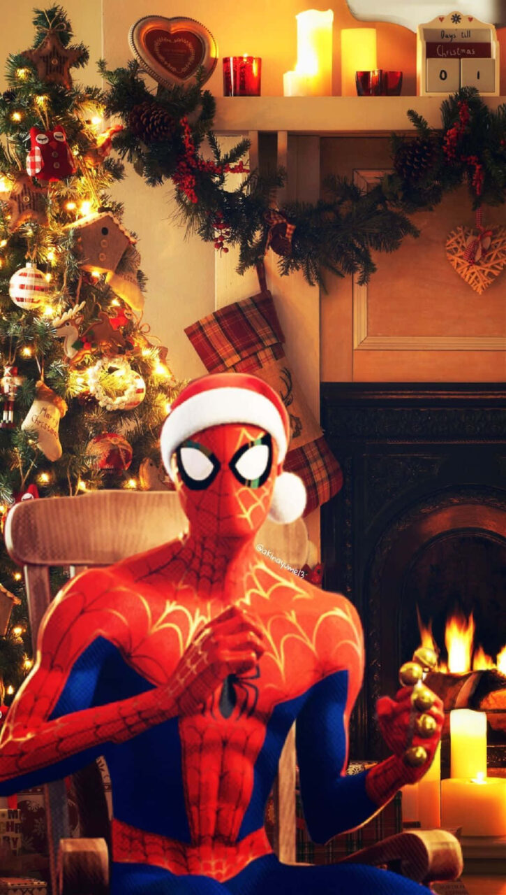 Spider-Man Santa Christmas Wallpaper | Background FREE Download ...