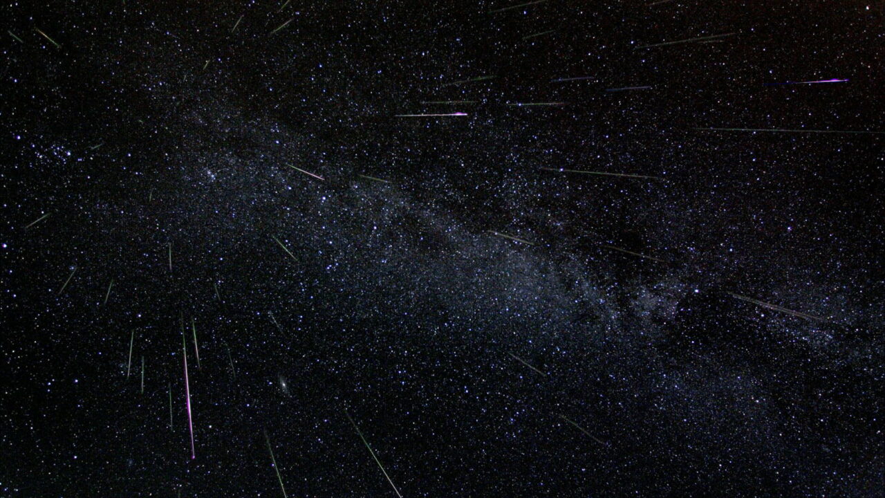 Celestial Rain Shower Star Trails Wallpaper | Background FREE Download ...