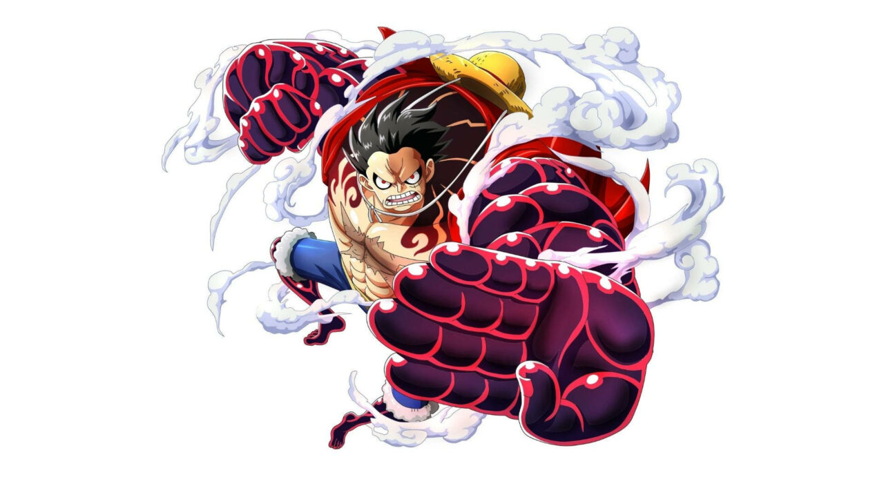 Unstoppable Luffy Gear 4 Karate Attack Wallpaper | Background FREE ...