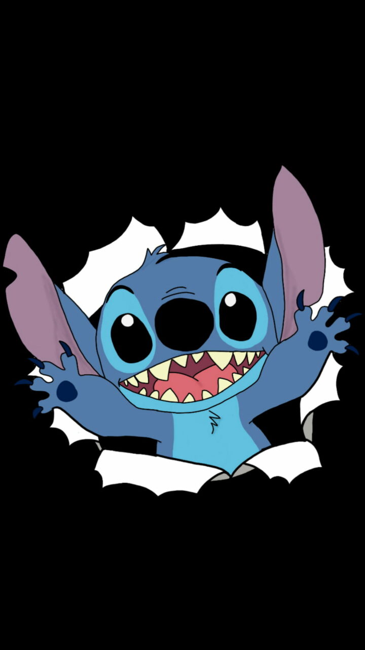 Stitch Amoled iPhone Wallpaper | Background FREE Download - Vulplex.com