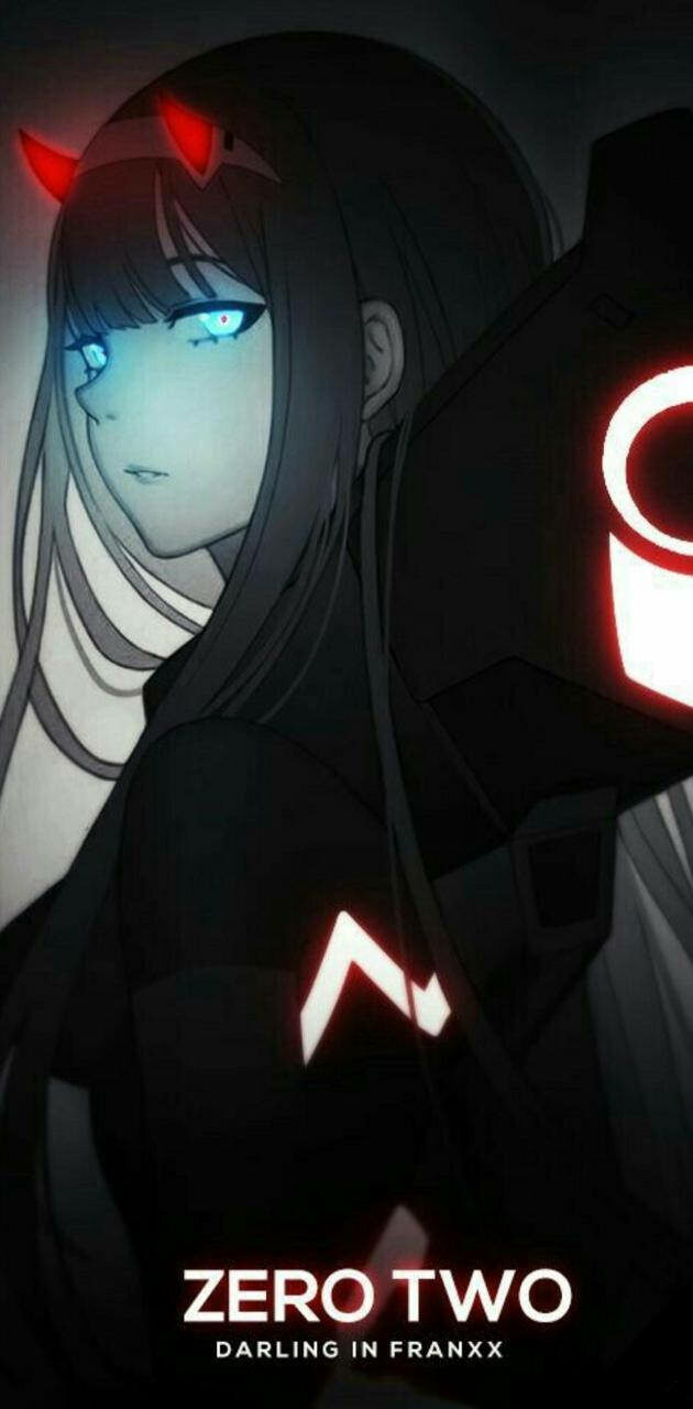 Zero Two's Enigmatic Glow Phone Wallpaper | Background FREE Download ...