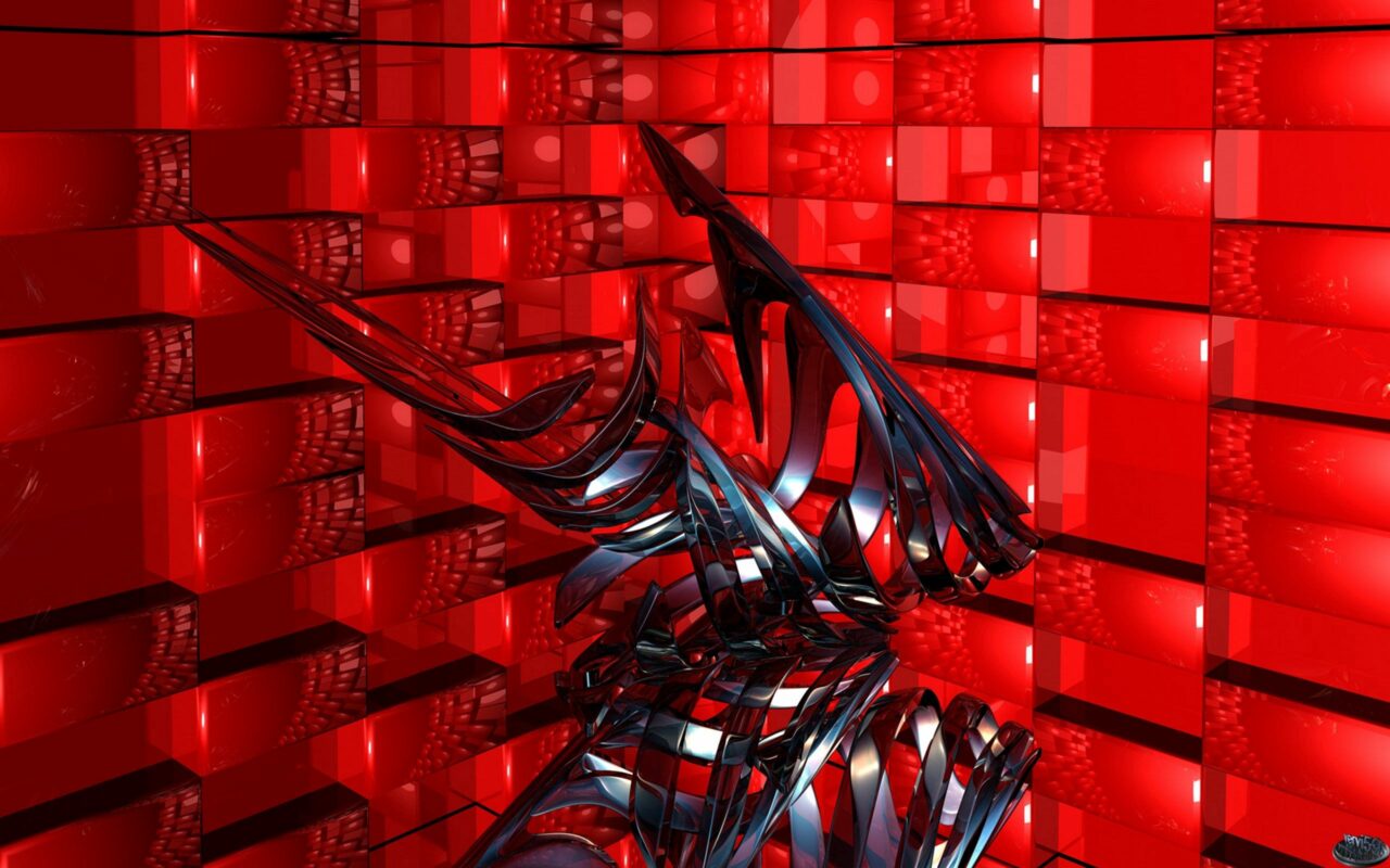Vibrant Metallic Abstract 3D Art Wallpaper | Background FREE Download ...