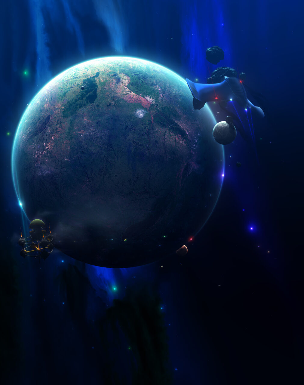 Cosmic Adventure with Planet Wallpaper | Background FREE Download ...