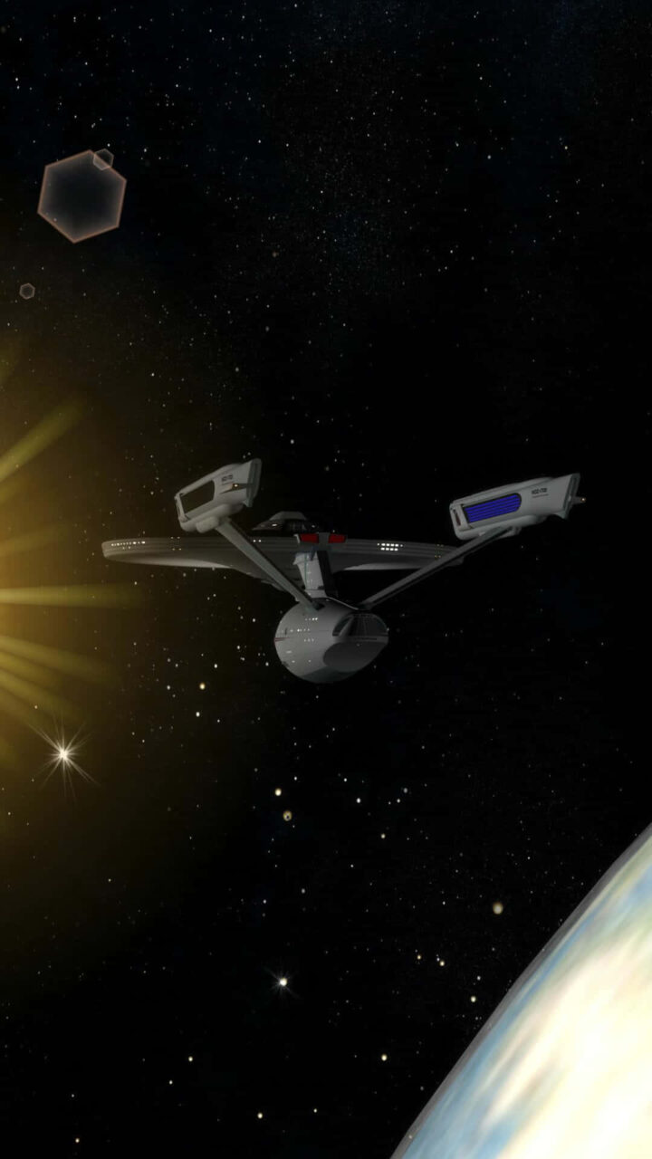 Celestial Voyage of a Starship Wallpaper | Background FREE Download ...