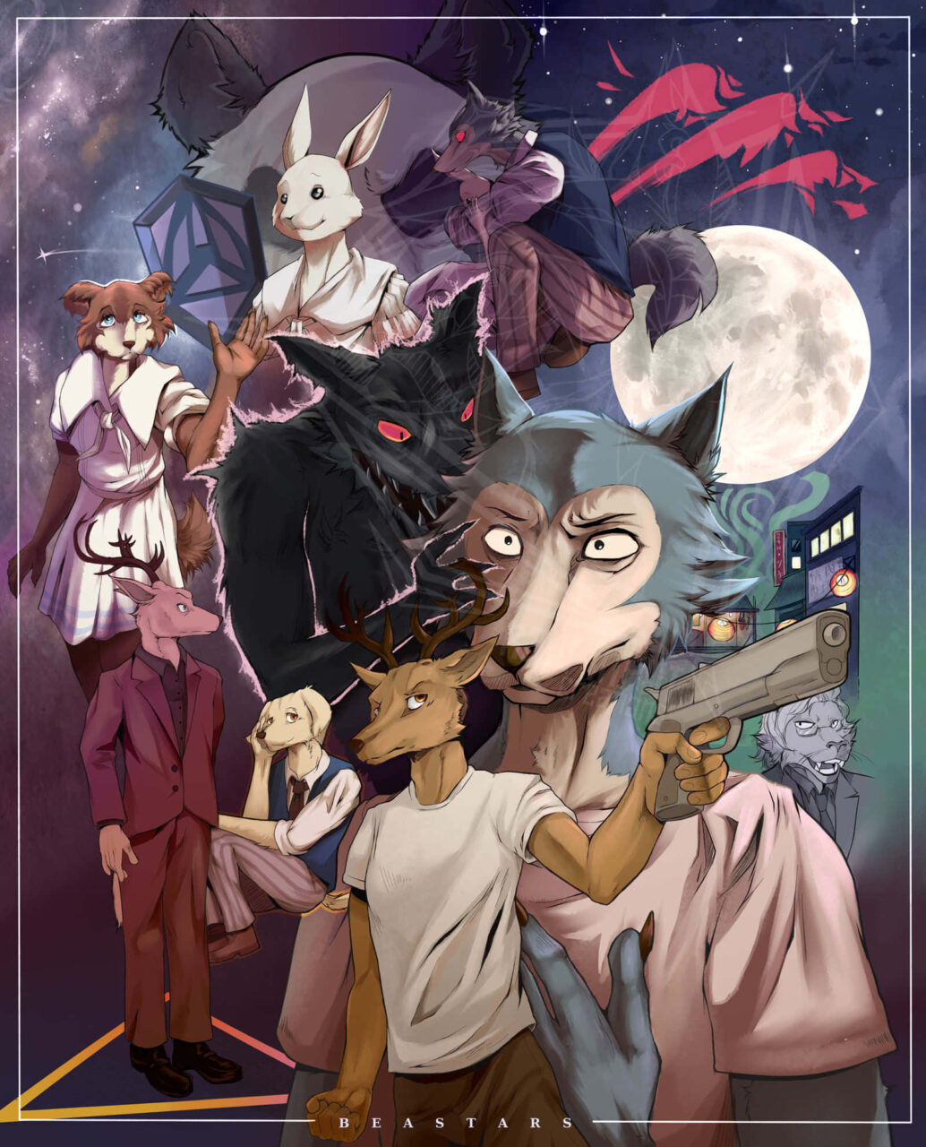 Duality of Louis and Legoshi - Beastars Wallpaper | Background FREE ...
